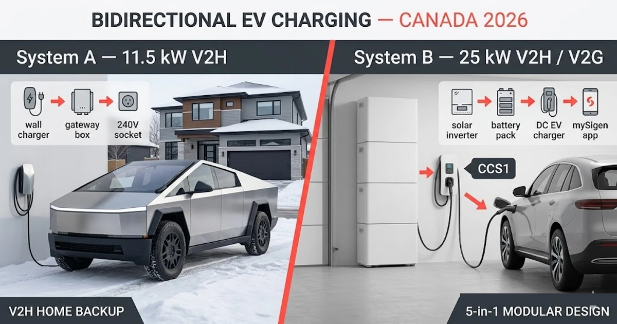 Tesla Powershare vs Sigenergy V2H 2026 | Solar X Canada